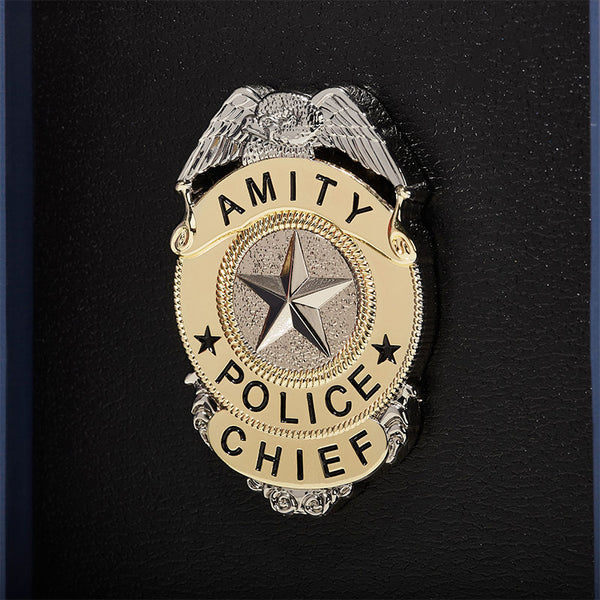 Official Jaws Amity Police Chief Badge Pin Badge – Q8complex